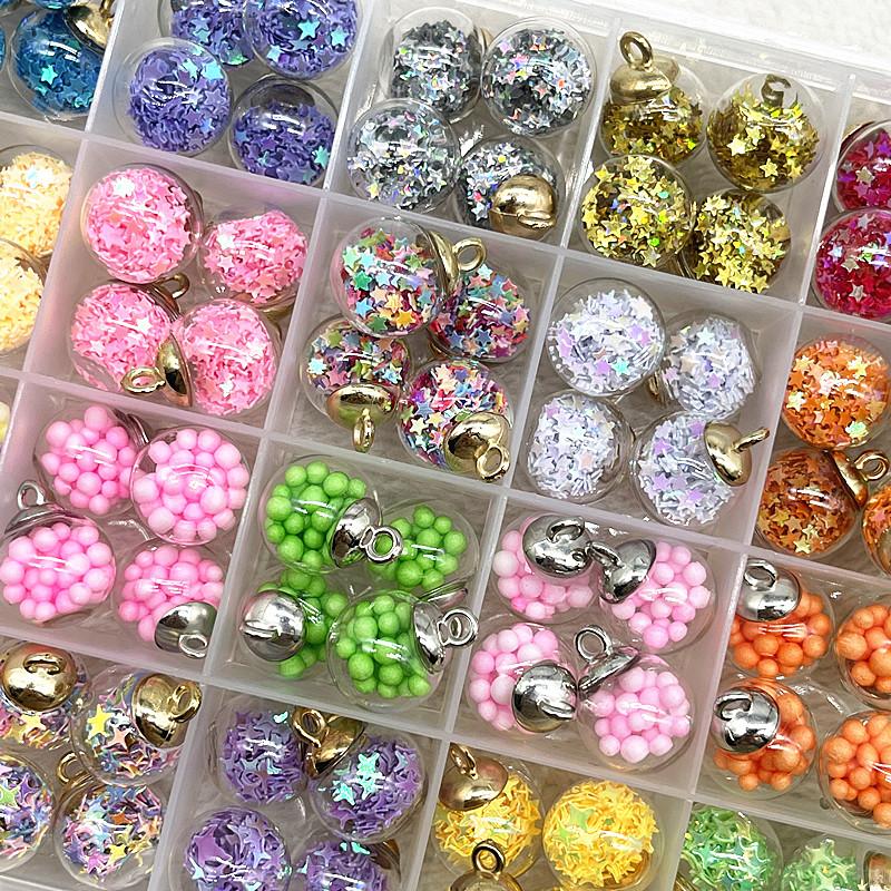 Buy New 10pcs 21x16mm Magic Ball Transparent Glass Beads Transparent ...