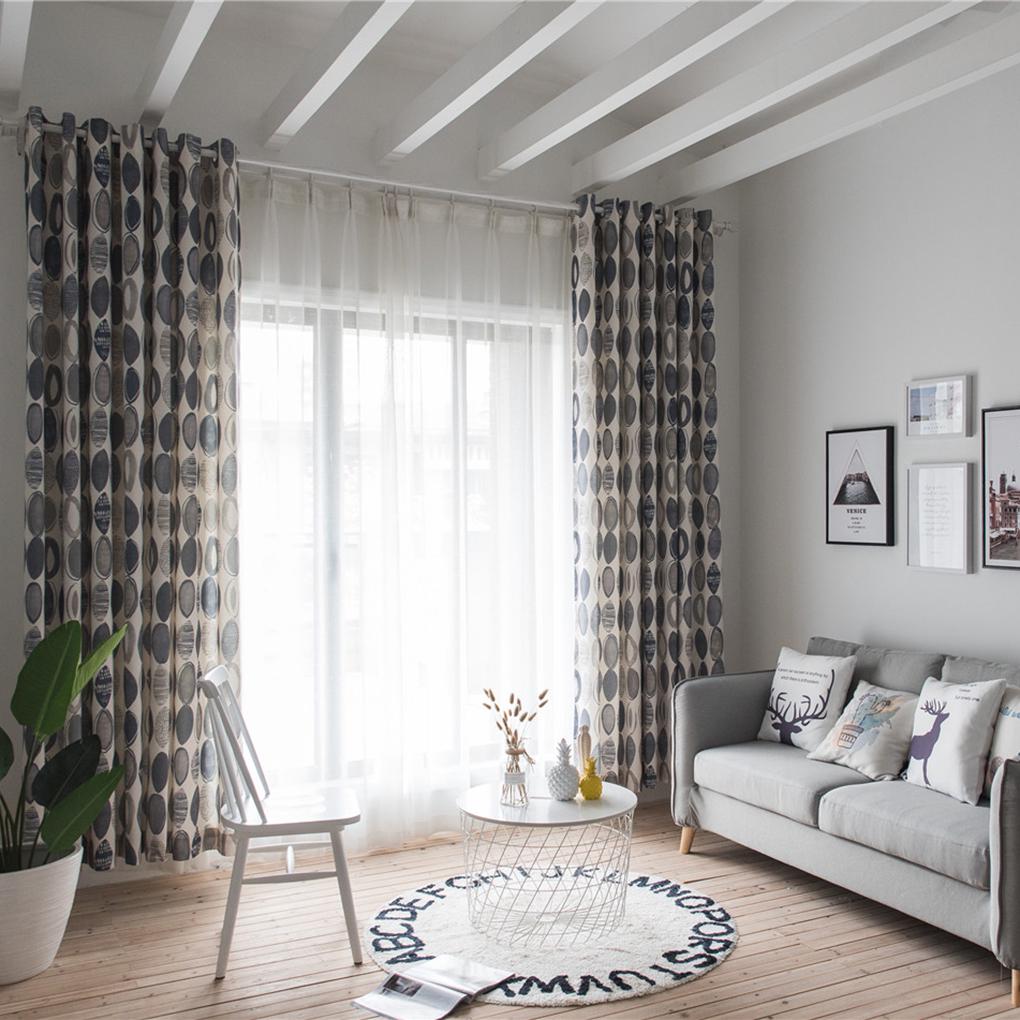 Buy Circle Blackout Window Curtain Grommet Ring Top Living Room Bedroom ...