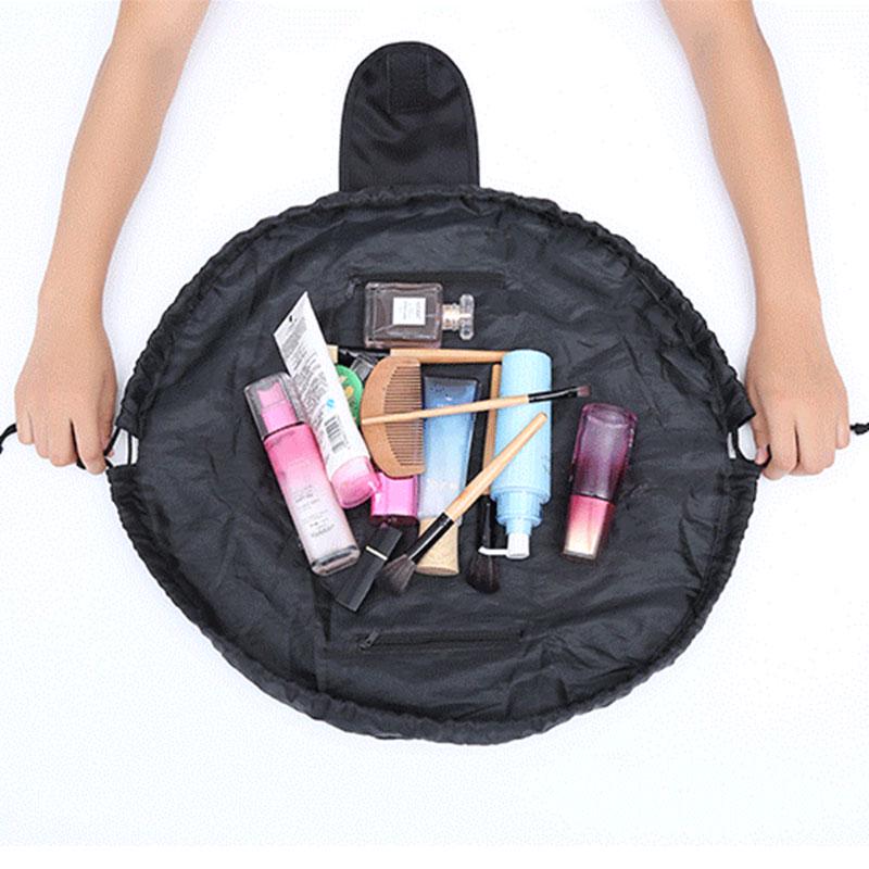 Fashion Convenient Cosmetic Bag Magic Travel Pouch Polyester Drawstring ...
