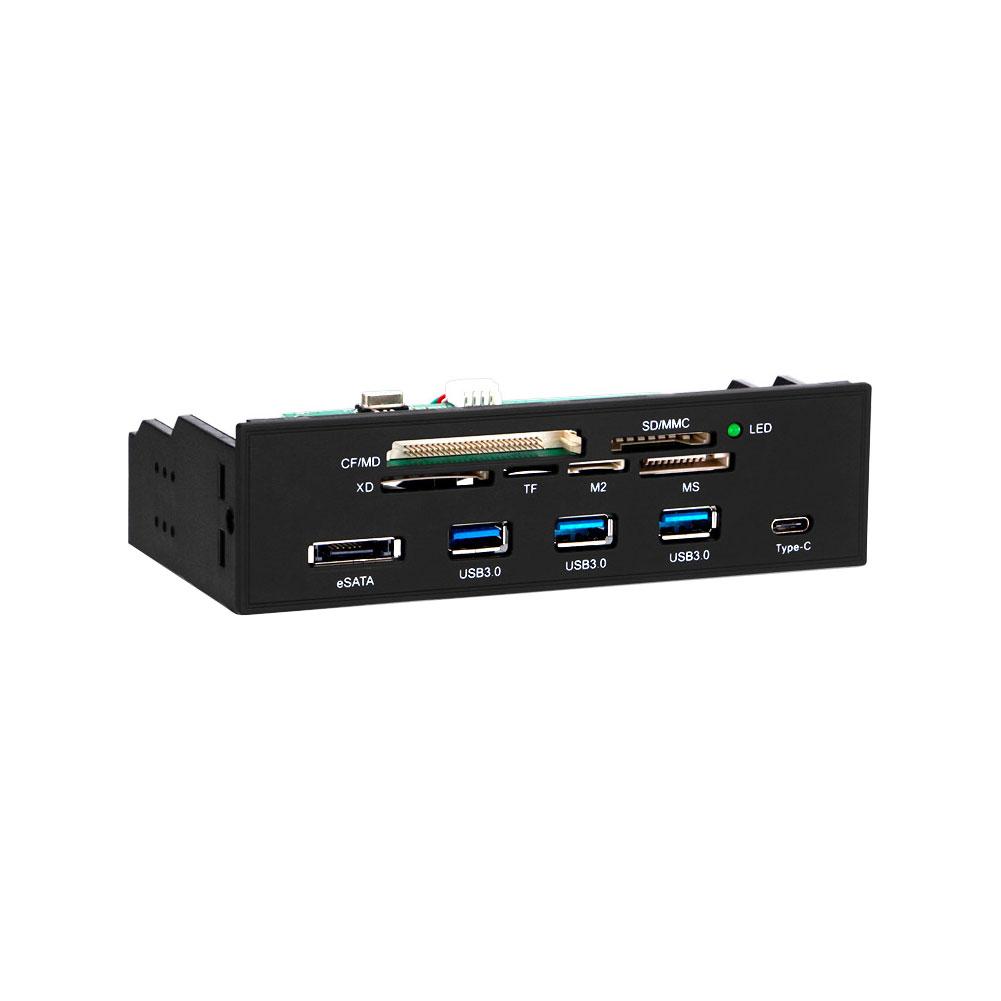 Buy USB 3.0 Hub Multi Port Card Reader Front Drive Panel Docking ...