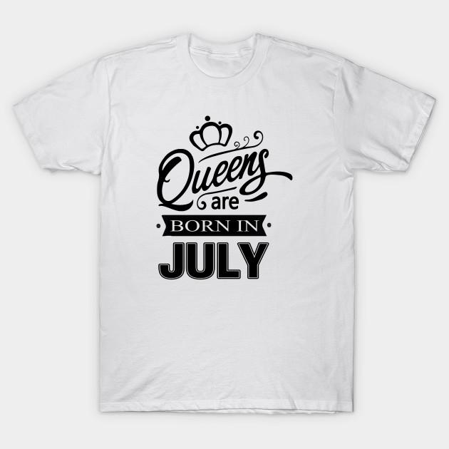 Buy T Shirt Women Queen Are Born In July Harajuku Print Kawaii Tshirt ...