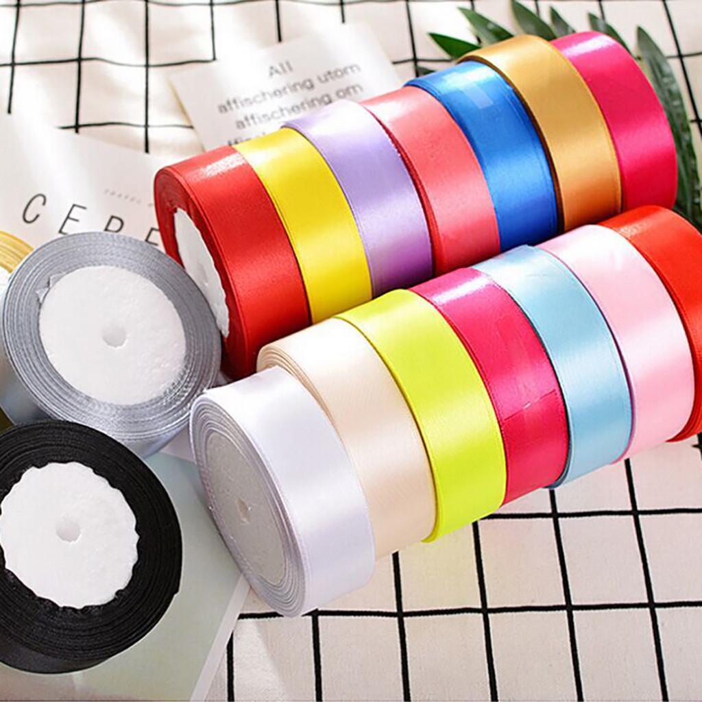 Buy [JYH] 25YD Satin Ribbon 25mm Multi Craft Wedding Supplies Flower ...