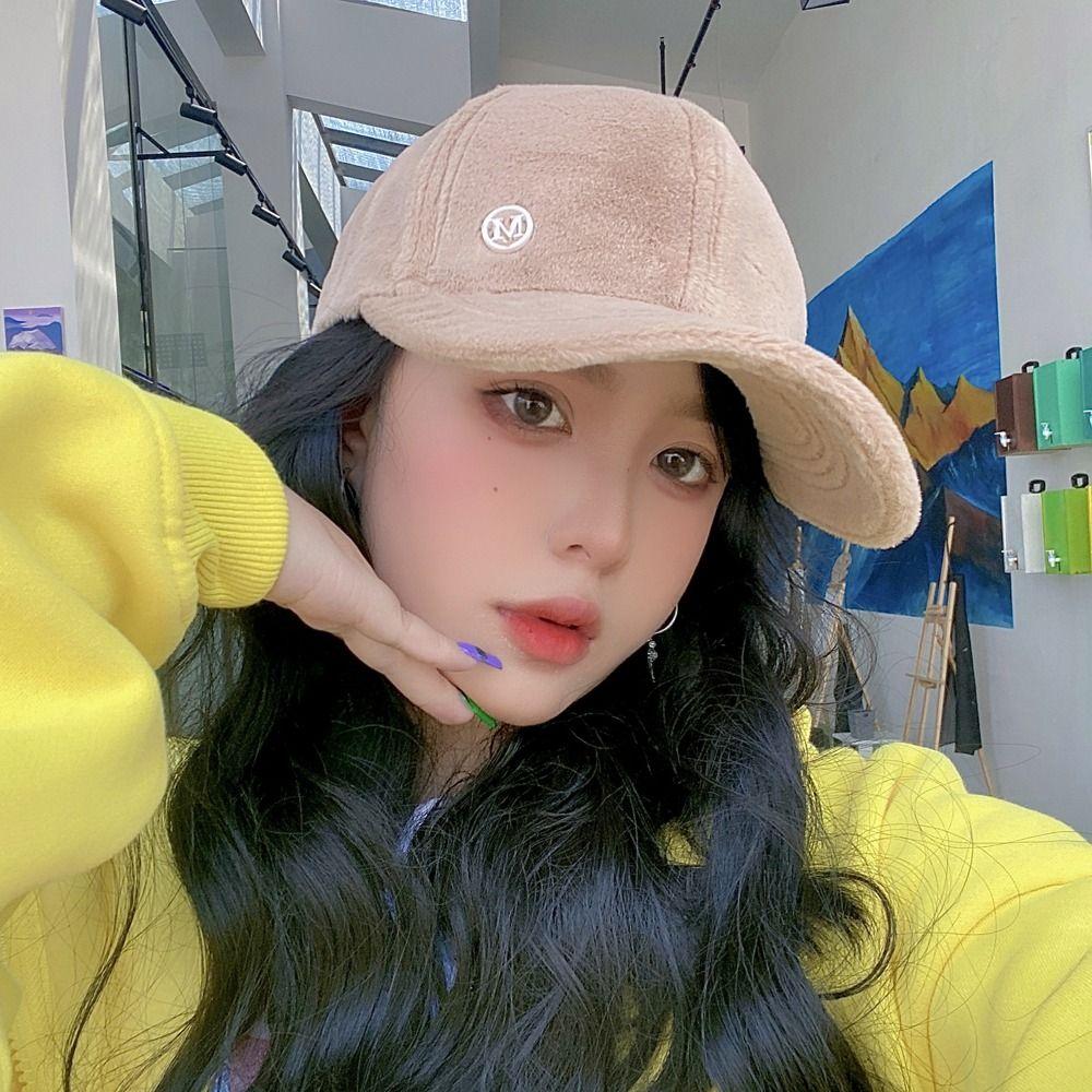 Buy Thicken Blended Caps Ins Autumn Warm Lady Hats Women Baseball Caps ...