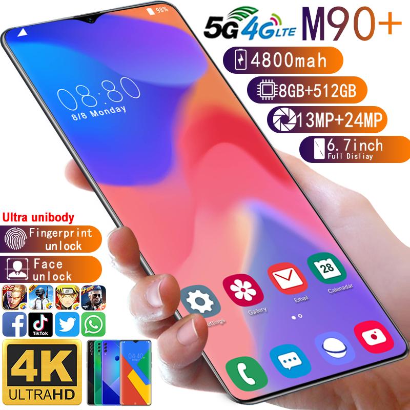 M90 Plus 8GB RAM 512GB ROM 5G Smartphone 6.7inch Full Display Dual SIM ...