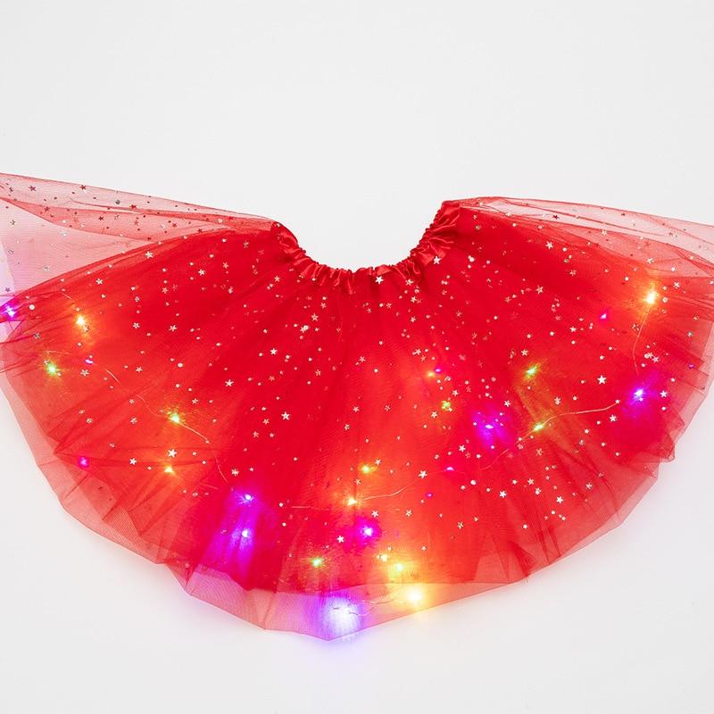 Buy LED Glowing Light Kids Girls Princess Tutu Skirts Children Cloth ...