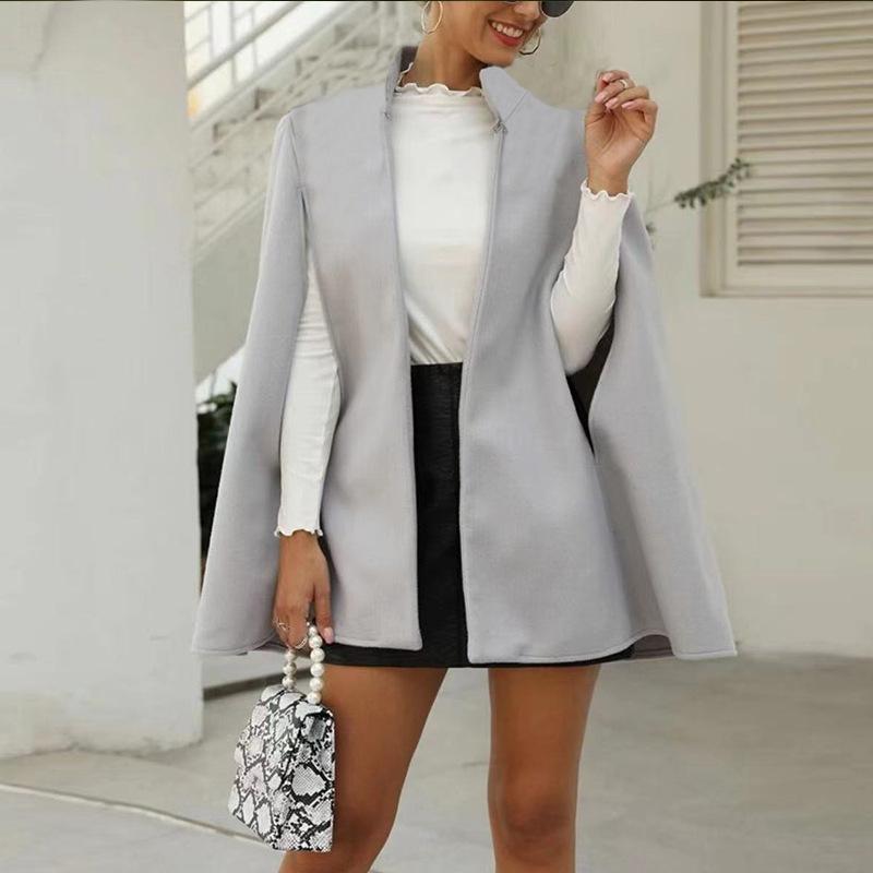 Buy Women Autumn Winter Solid Color Sleeveless Loose Overcoat at ...