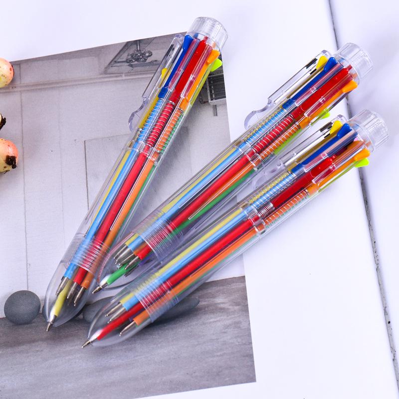 Buy Cartoon Multi-color Ballpoint Pen Student Telescopic Pen Color ...