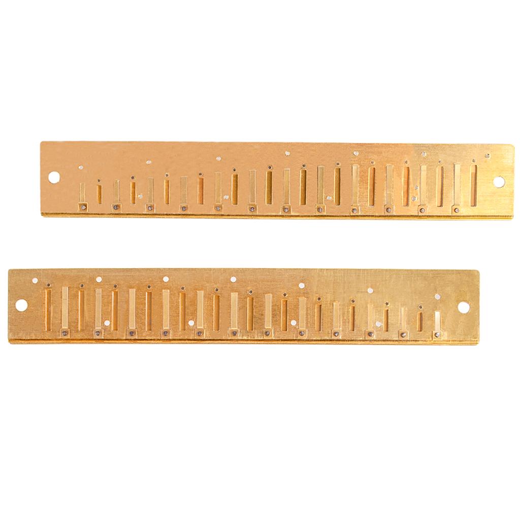 Harmonica Reed Plates 10/24 Reeds Brass Cover Key C A uygun fiyatlı ...