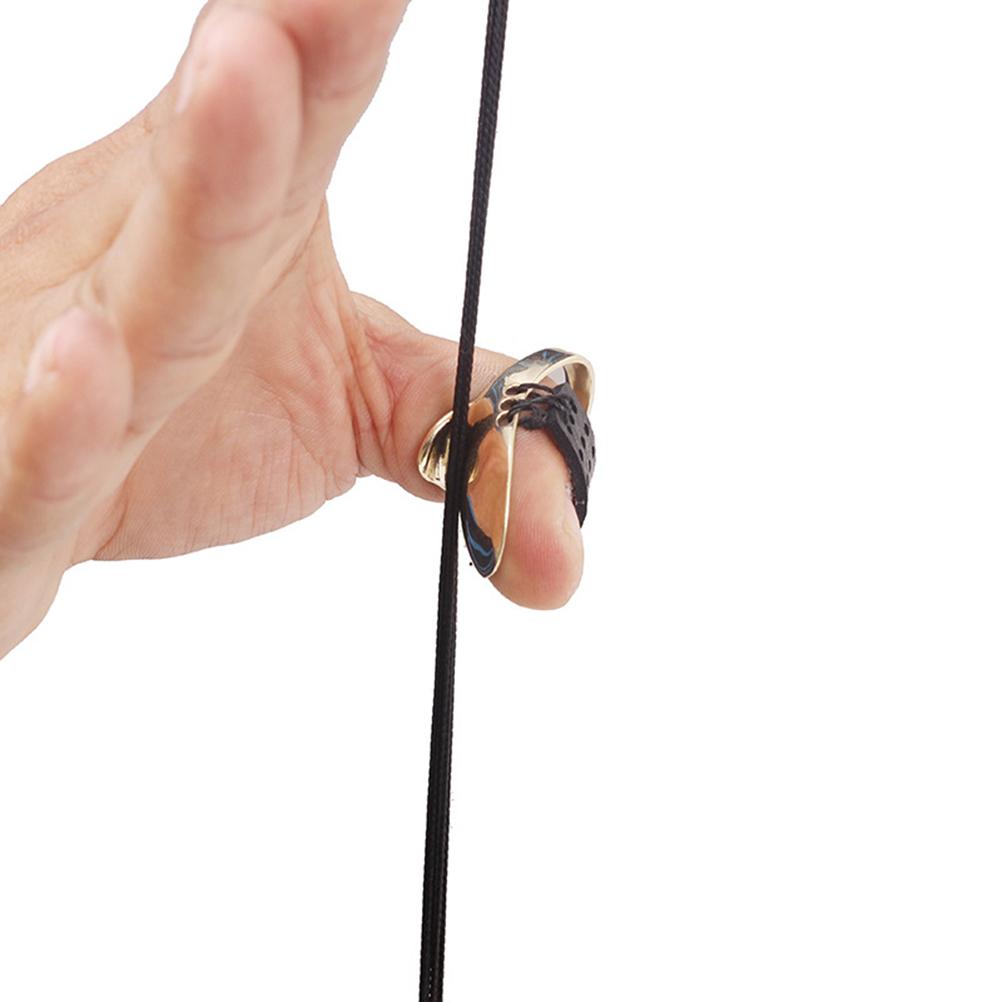 Buy LiliumL 089Archery Copper Thumb Ring Finger Guard Gear Finger Tab ...