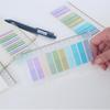 200 Sheet Ins Sticky Note with Transparent Ruler European Macaron Color ...