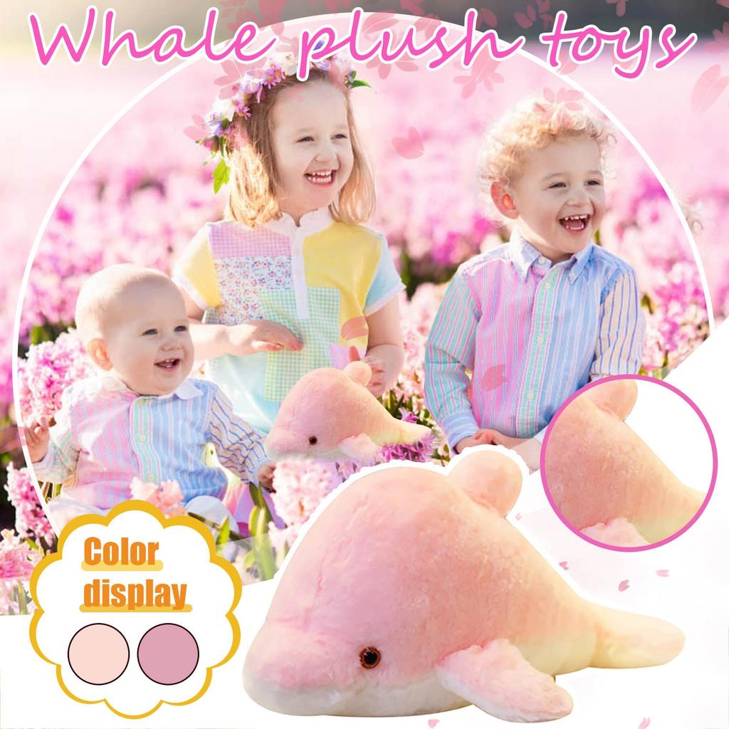 Buy Dolphin Stuffed Animals Cute Glow Dolphins Plush Toy Colorful ...