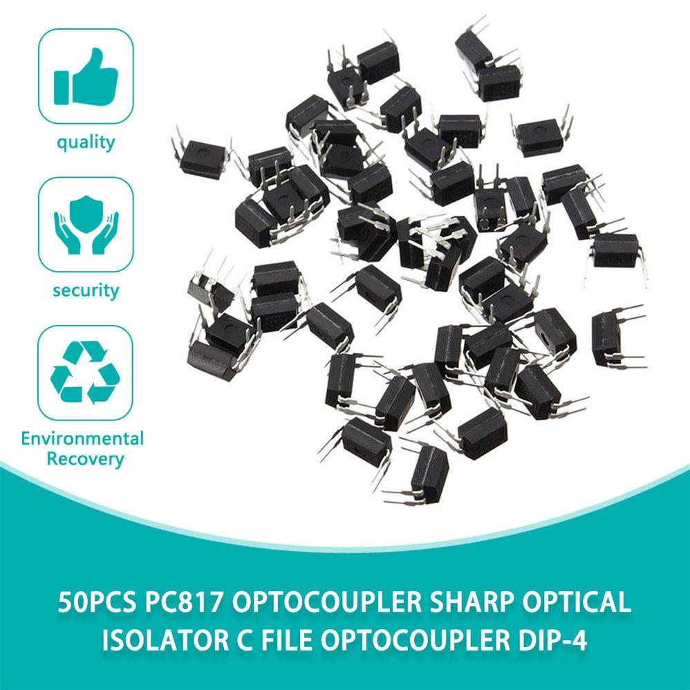 TCE Multi-functional Optical Isolators 50pcs Pc817 Optocoupler Sharp Optical Isolator C File ...