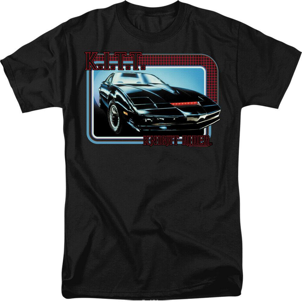 Buy Knight Rider Kitt Licensed Adult T Shirt Black Cool Men Cartoon ...