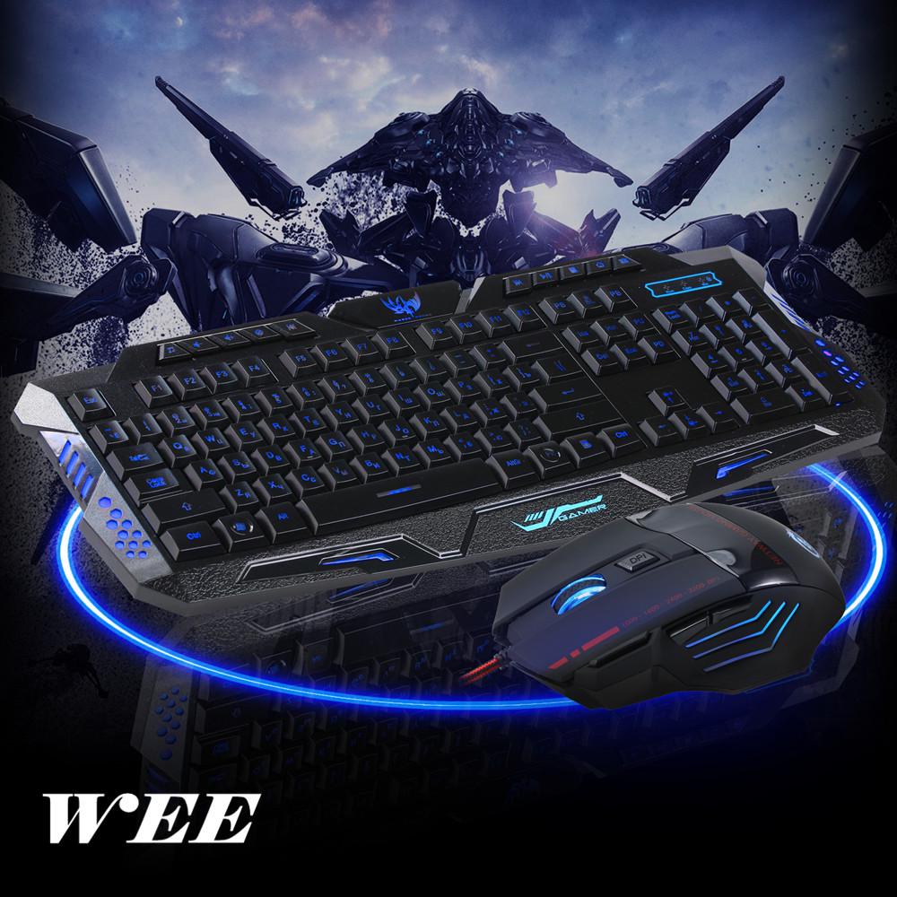 Buy USB Wired 3 Colors Crack Illuminated LED Backlight Multimedia PC ...