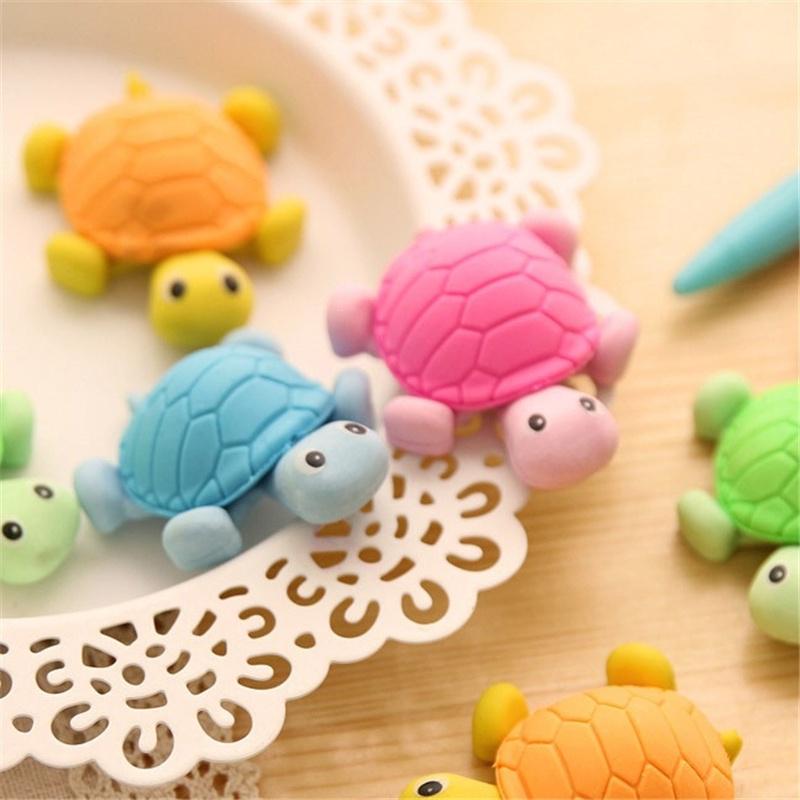 Buy Kids Students Cute Little Turtle Eraser Learning Supplies Cartoon ...