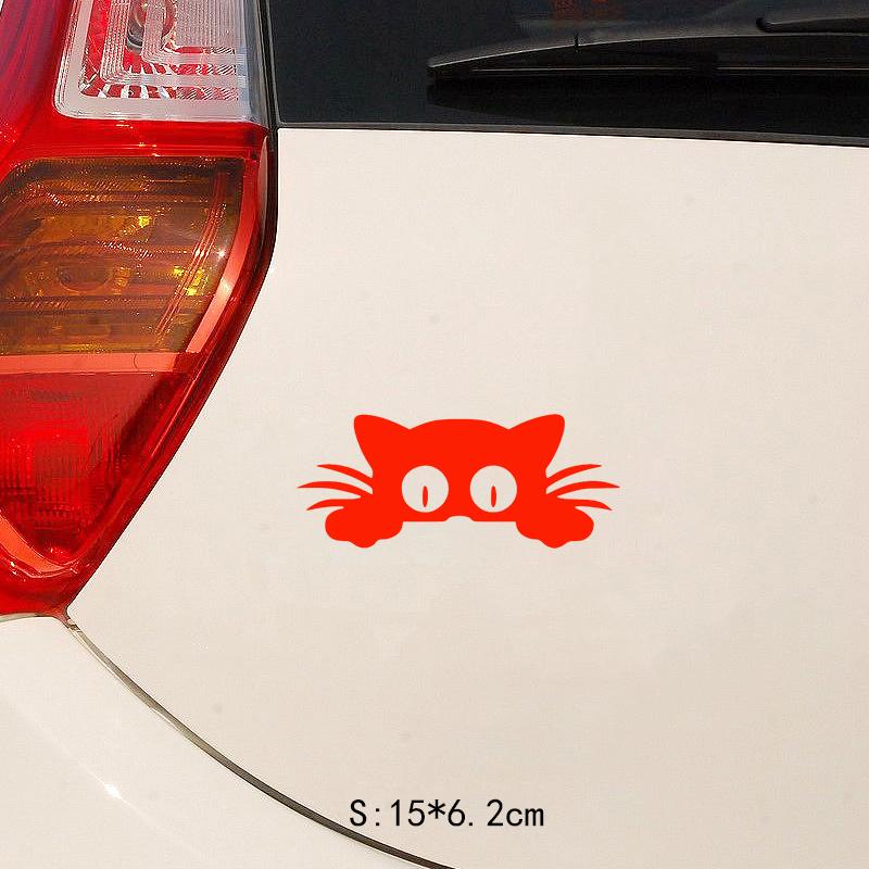 Buy Metvi Cars Stickers Cartoon Cat Vinyl Sticker For Auto Decor ...