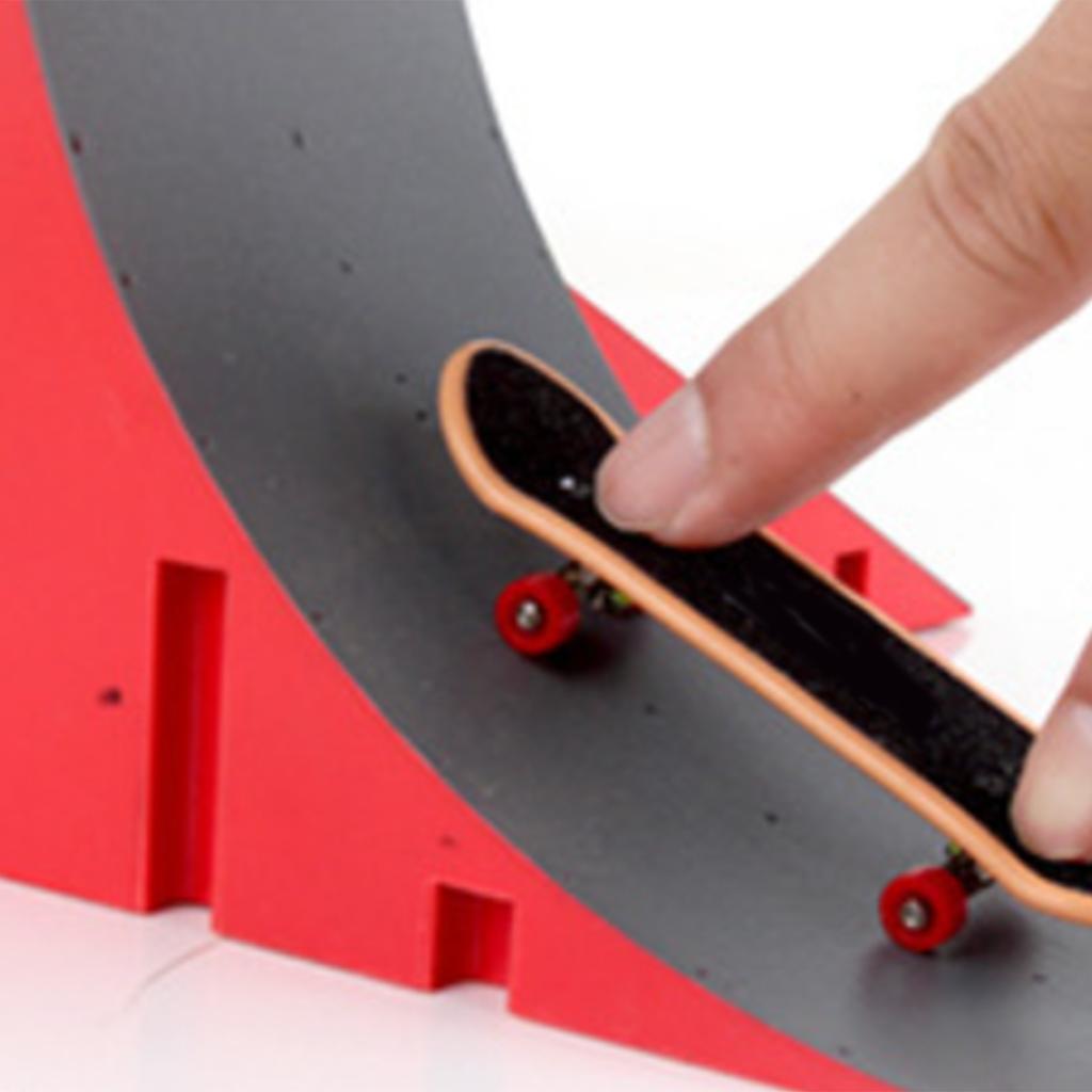 Buy Finger Skate Park Kit Ramp Parts with 1 Finger Skateboard Mini ...