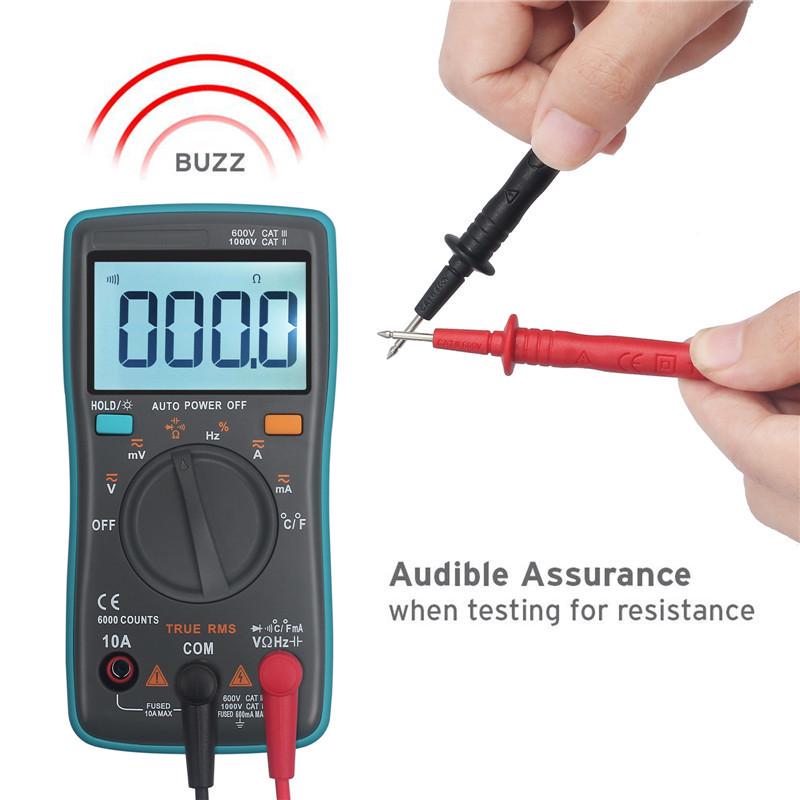 Buy Mini Auto Range Digital Multimeter 6000 Counts TRMS Compact ...