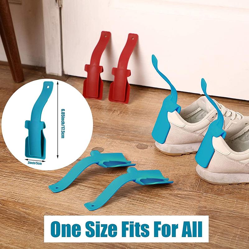💰Kjøp WCIC New 4pcs Creative Lazy Shoehorn Shoe Lifter Handle Shoe Horn ...