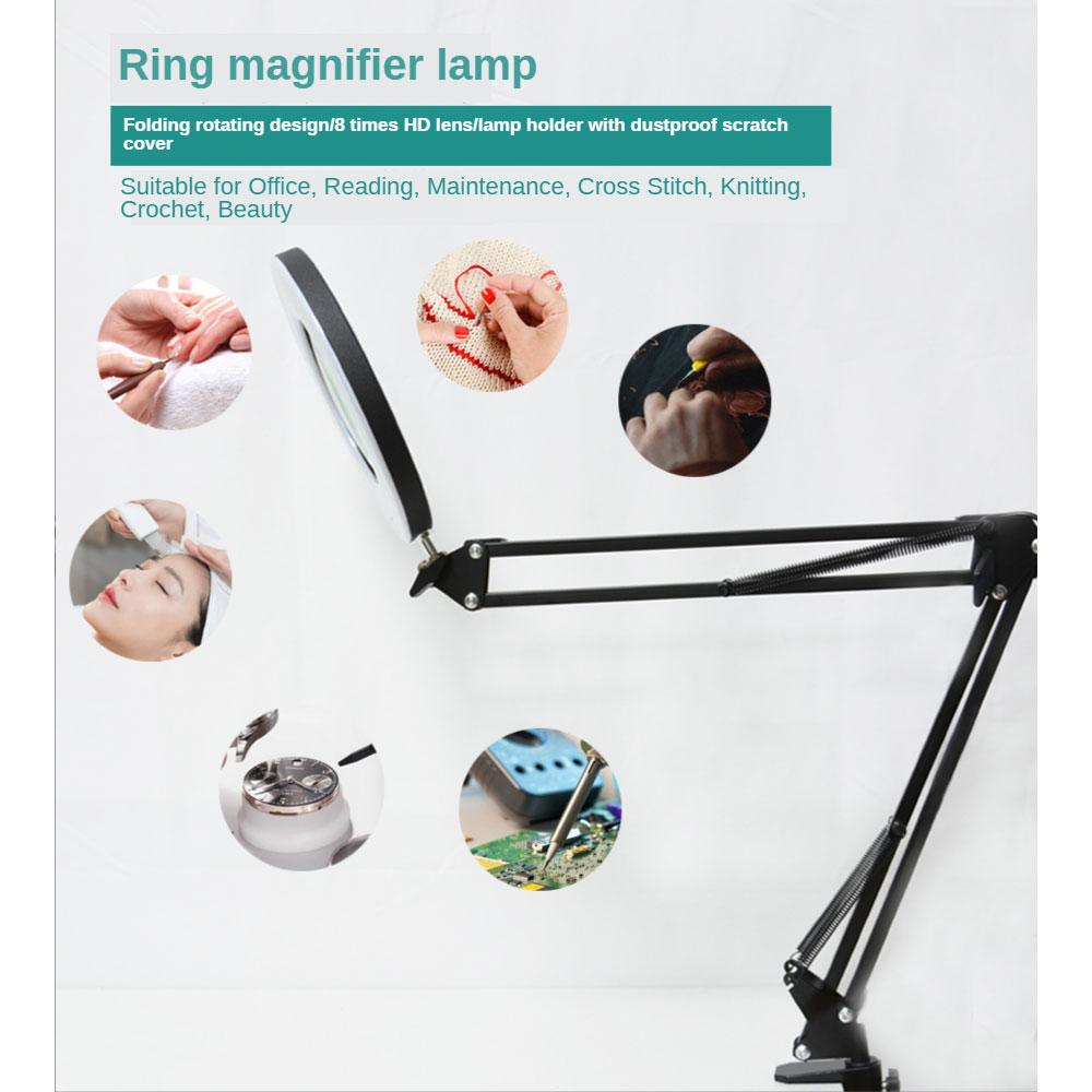 Cheap 8X Illuminated Magnifier USB 3 Colors 120 LED Magnifying Glass ...