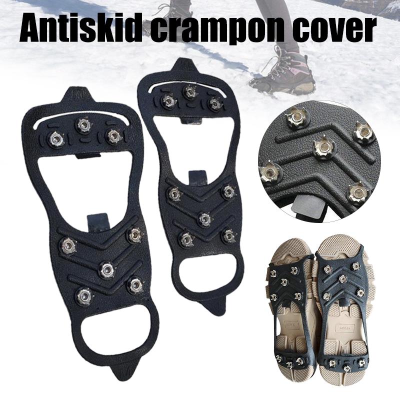 Koop Light Simple Crampons For Shoes Boots Non-Slip Ice Cleat Portable ...