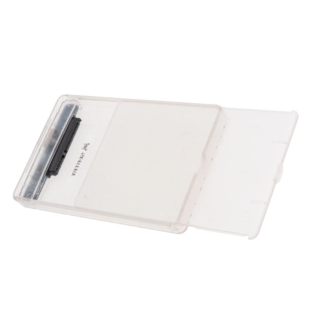 Buy 2.5inch Sata/SSD Hard Drive Enclosure External Case 7mm/9.5mm White ...