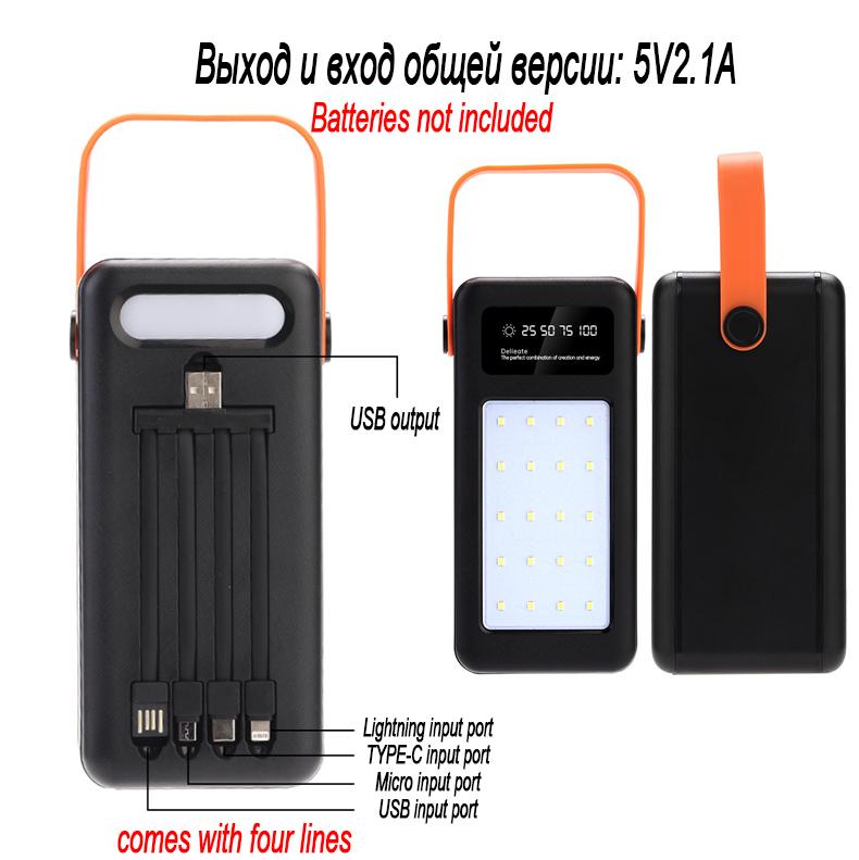 Cheap 21x18650 Flashlight Battery Charger Power Bank Holder DIY Shell ...