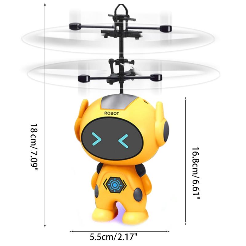 Flying Toys Ball Drones Robot Toys Induction Built-in LED Light ...