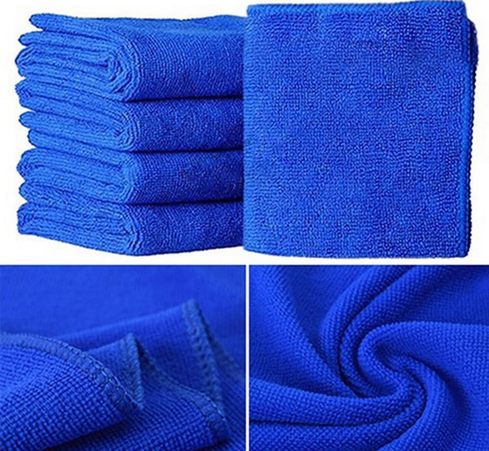 Buy LBFB Practical 10Pcs Blue Soft Absorbent Wash Cloth Car Auto Care ...