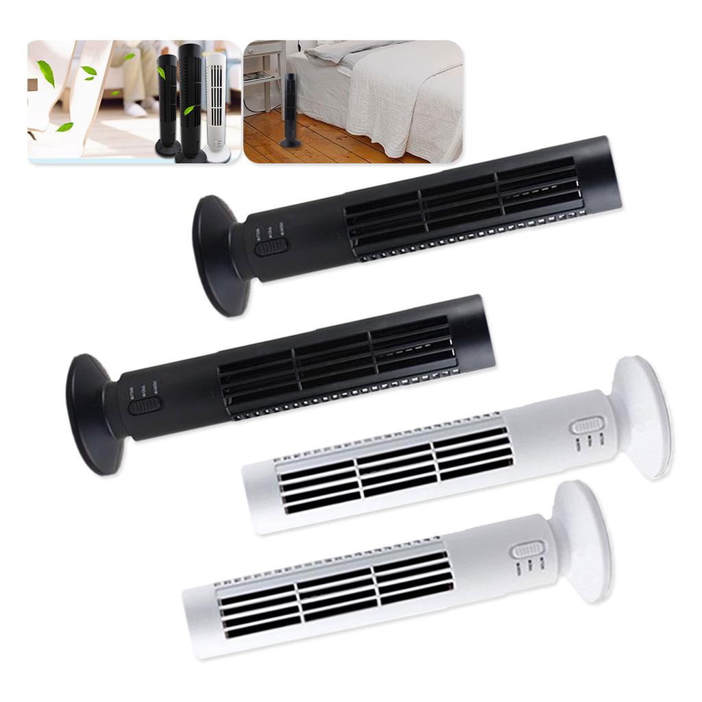 Buy USB Vertical Bladeless Fan Mini Air Conditioner Fan Desk Cooling ...
