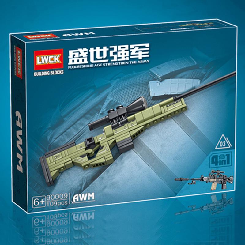 Buy Building Block Gun Prosperous Age Strong Army Eating Chicken Series ...