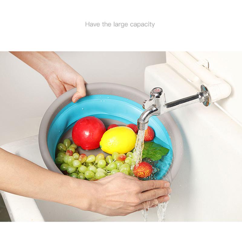 Buy Multipurpose Collapsible Round Washing Up Bowl Basin Outdoor Travel ...