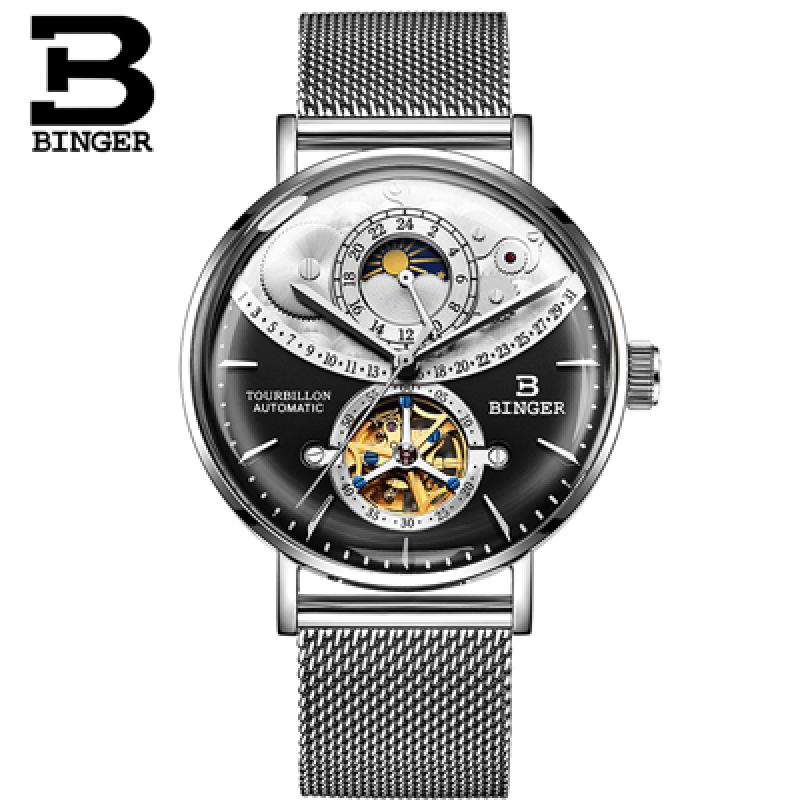 Buy BINGER Watch Men Automatic Mechanical Men Watches Luxury Sapphire ...