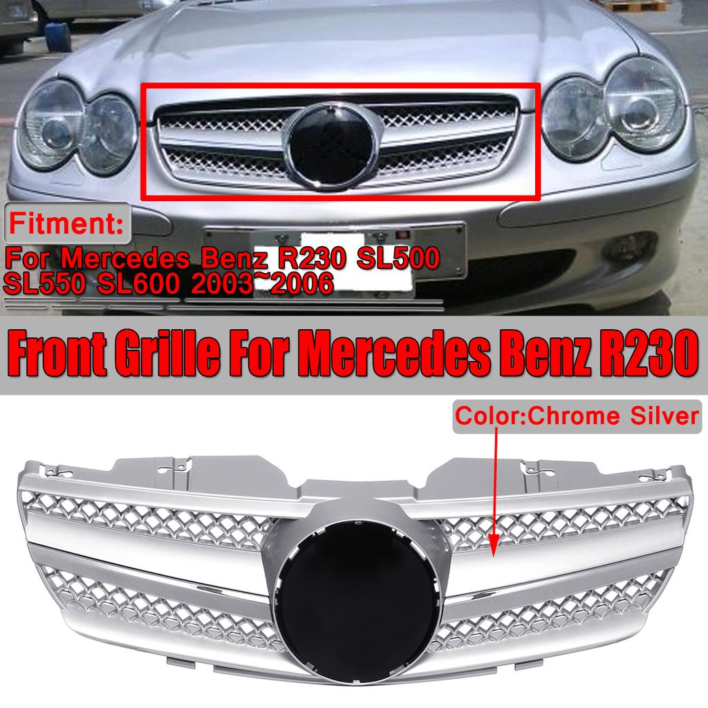 Buy Front Black Grille Bumper Grill Suitable For Mercedes Benz R230 ...
