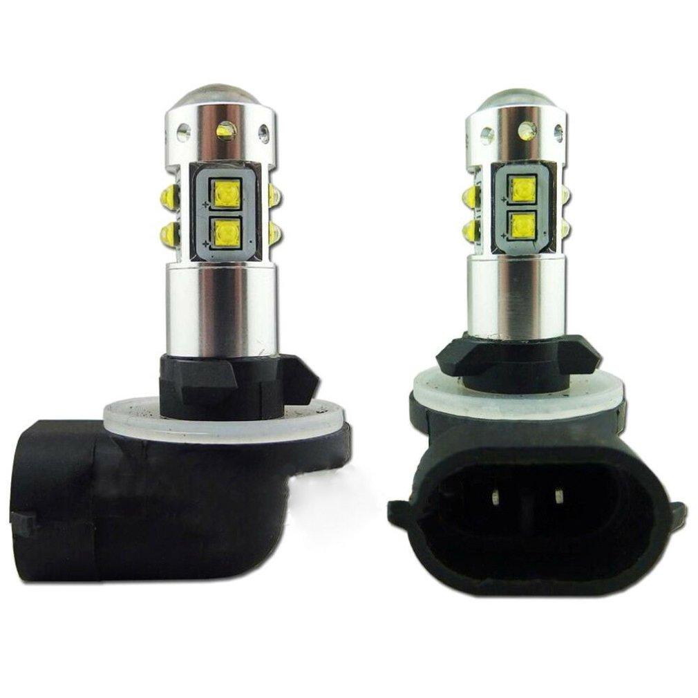 Buy 2x 881 889 6000K Super White 50W CREE LED Headlight Bulbs Kit Fog ...