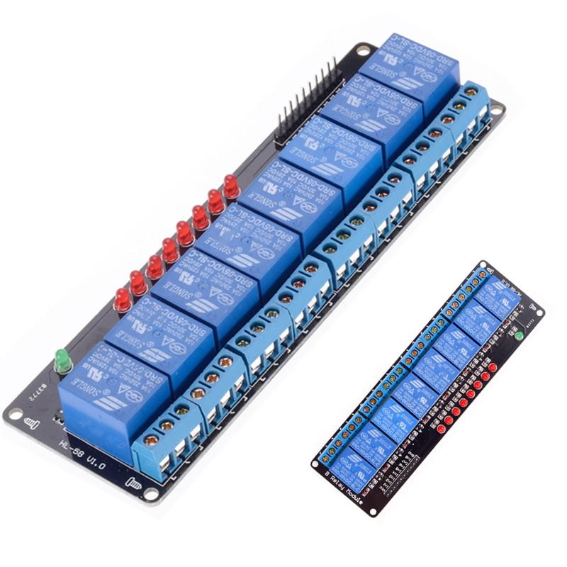 Buy 8-Channel 5V Relay Shield Module Board Optocoupler For Arduino ARM PIC AVR at affordable ...