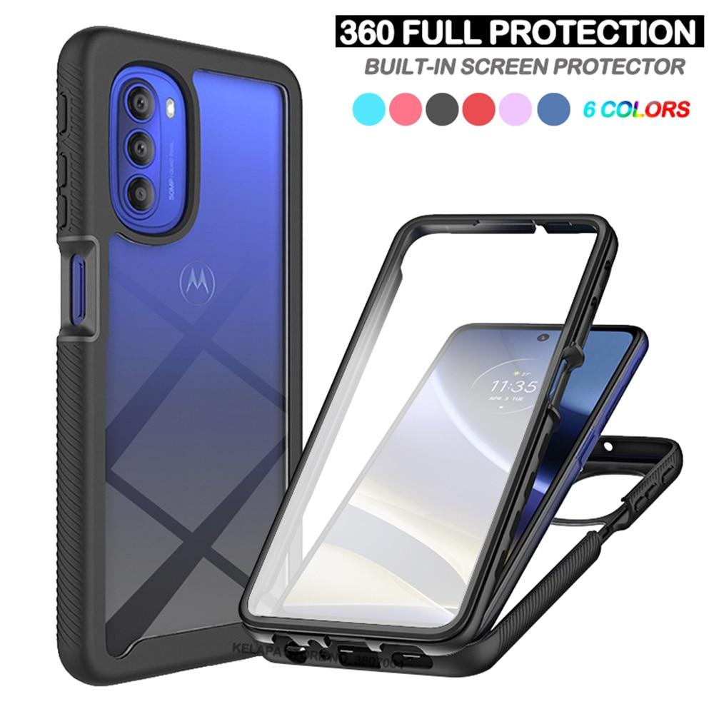 Buy 360 Clear Case for Motorola Moto G60S G60 G30 G20 G10 G22 Edge 30 ...