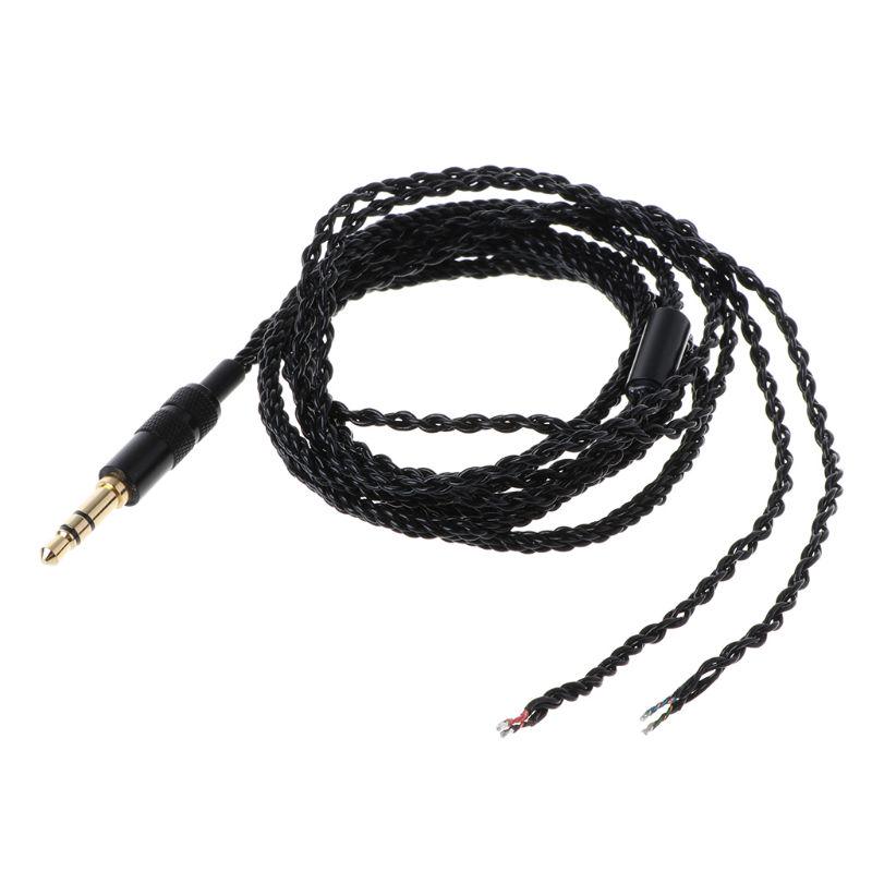 Buy 125CM DIY Twist Earphone Headphone Cord Audio Cable Silver-coated ...