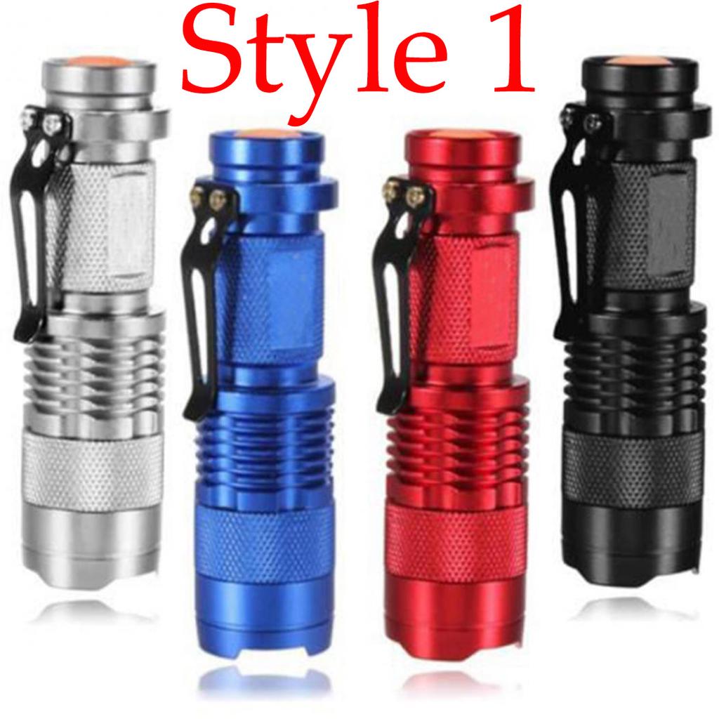 Buy 5000LM CREE Q5 3 Modes Zoomable LED Flashlight Torch Light with ...
