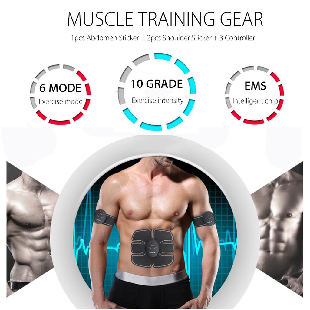 Buy Abdominal Muscle Stimulator Hip Trainer Abs EMS Fitness Training ...