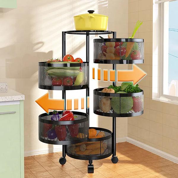 Cheap WTEMPO Multilayer Rotating Shelving Kitchen Vegetable Fruit ...