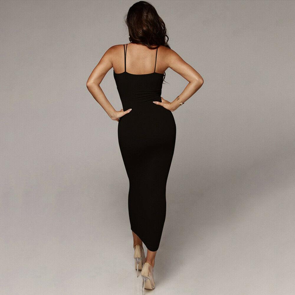 Buy Womens Holiday Bodycon Maxi Dress Summer Beach Party Sleeveless ...