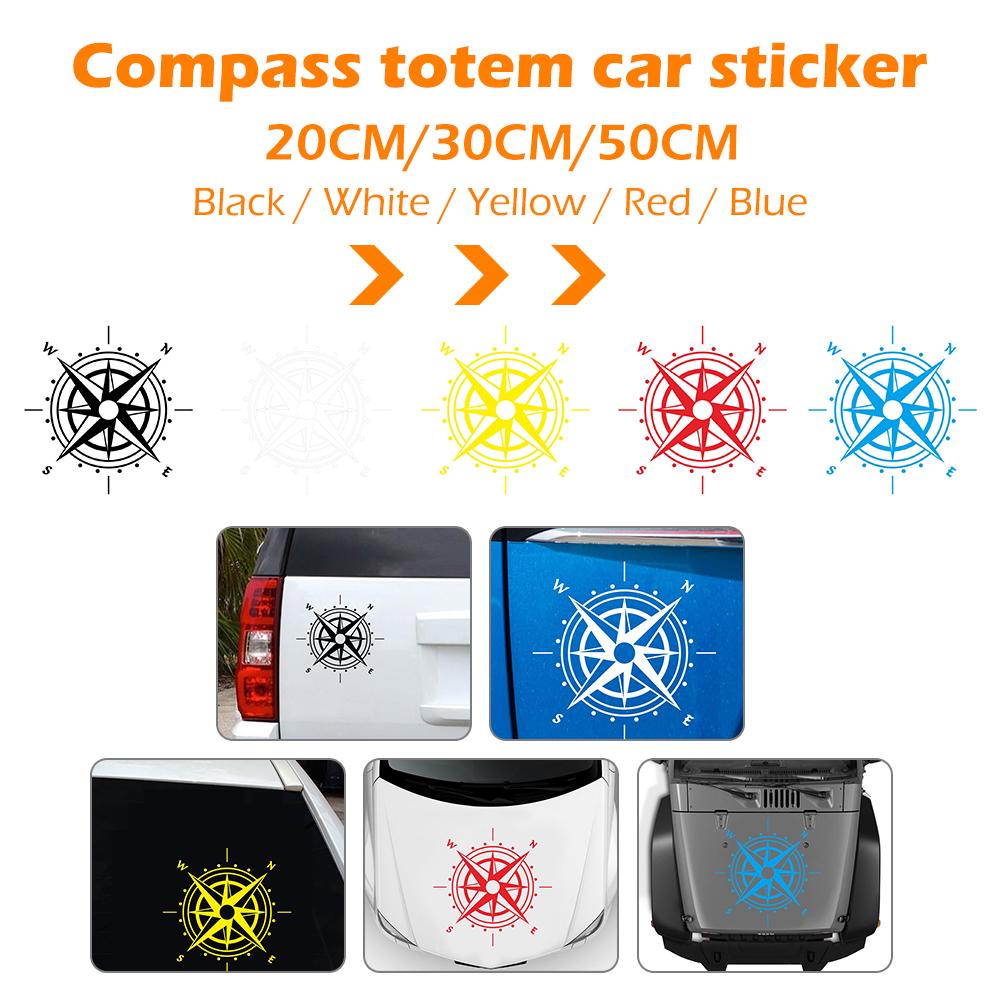 Buy NSWE Compass Car Stickers PET Decals Graphics Automobile Styling ...