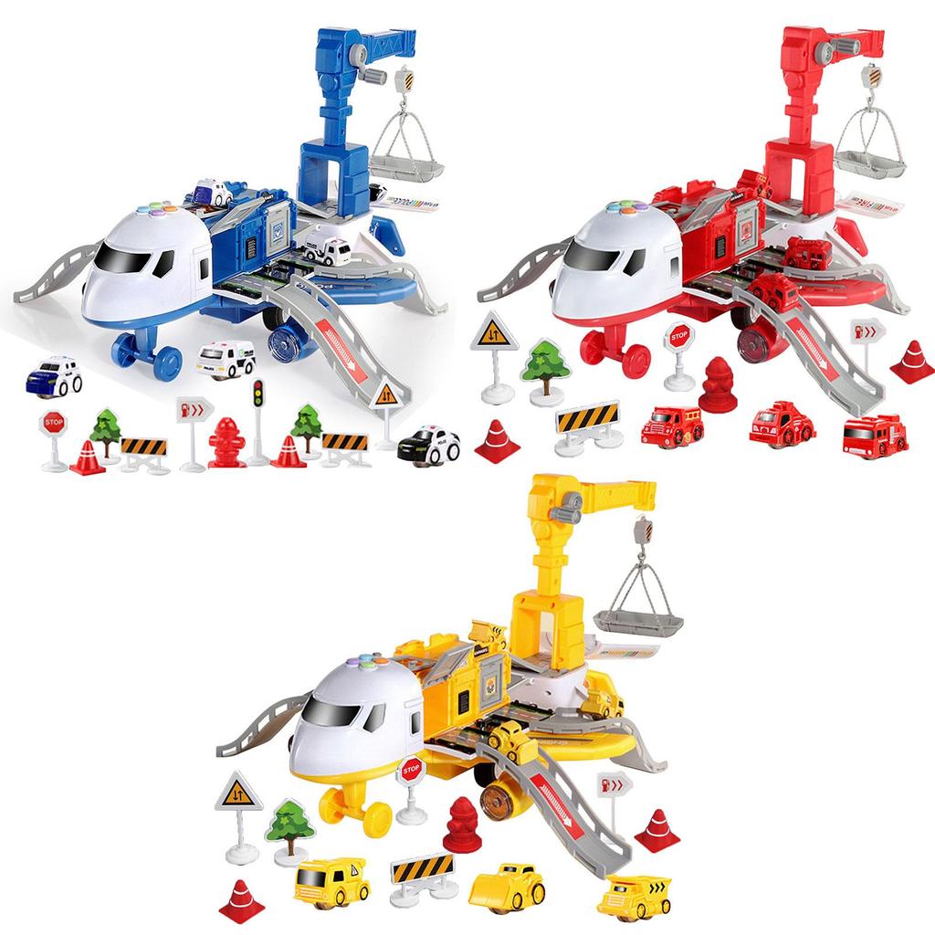 Buy Airplane Toy Plane with Music and Light Transport Cargo Play Set ...