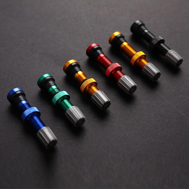 Bicycle Schrader Tubeless Valve Bike Valve Rim Wheel Tubeless Tire Tyre ...