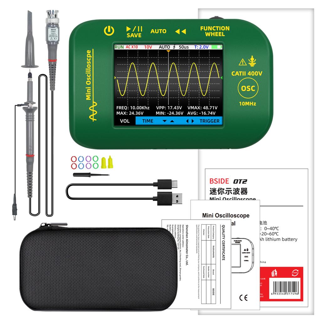 Buy Dual Channel Real-Time Sampling Oscilloscope 10MHz Bandwidth 48MSa ...