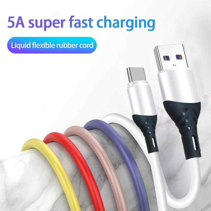 5A Type C Cable Fast Charging Cable For Xiaomi USB Cable QC3.0 Usb ...