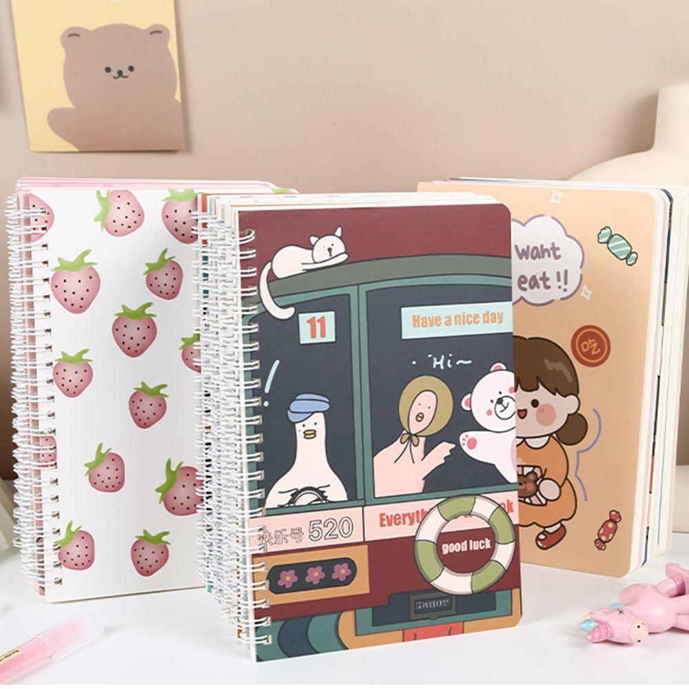 Buy Girls Journals Memo Coil Note Book School Stationery Supplies ...