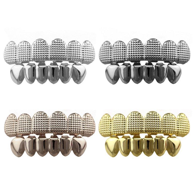 Buy SZW Fashion Style Hip Hop Crystal Bling Tooth Mouth Caps Top Bottom ...