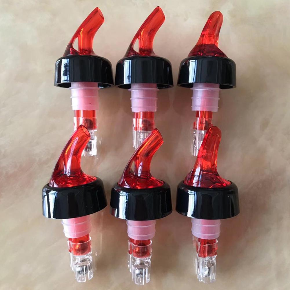 Buy 6Pcs Plastic Liquor 30ml Bottle Pourer Wine Spout Pour Stopper Plug ...